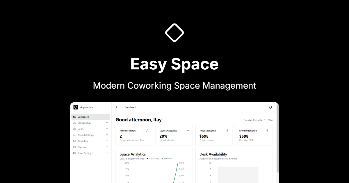 Easy Space - Modern Coworking Space Management